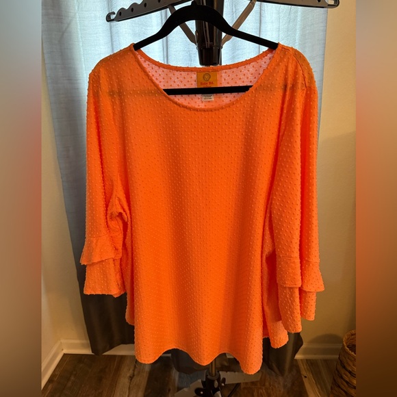 Ruby Rd. | Tops | Ruby Rd Peach Textured Wonens Plus Size Top | Poshmark